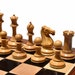 Queens Gambit Series Complete Chess Set Boxwood & Padauk 4 King With 2 ...