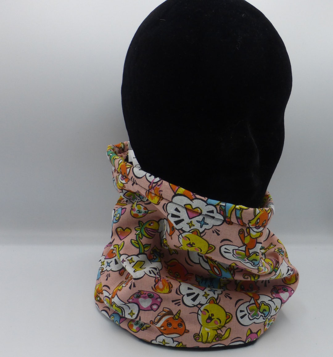 Snood Pattern Kawaii Manga Japanese Style in Cotton and Fleece Girl Boy ...