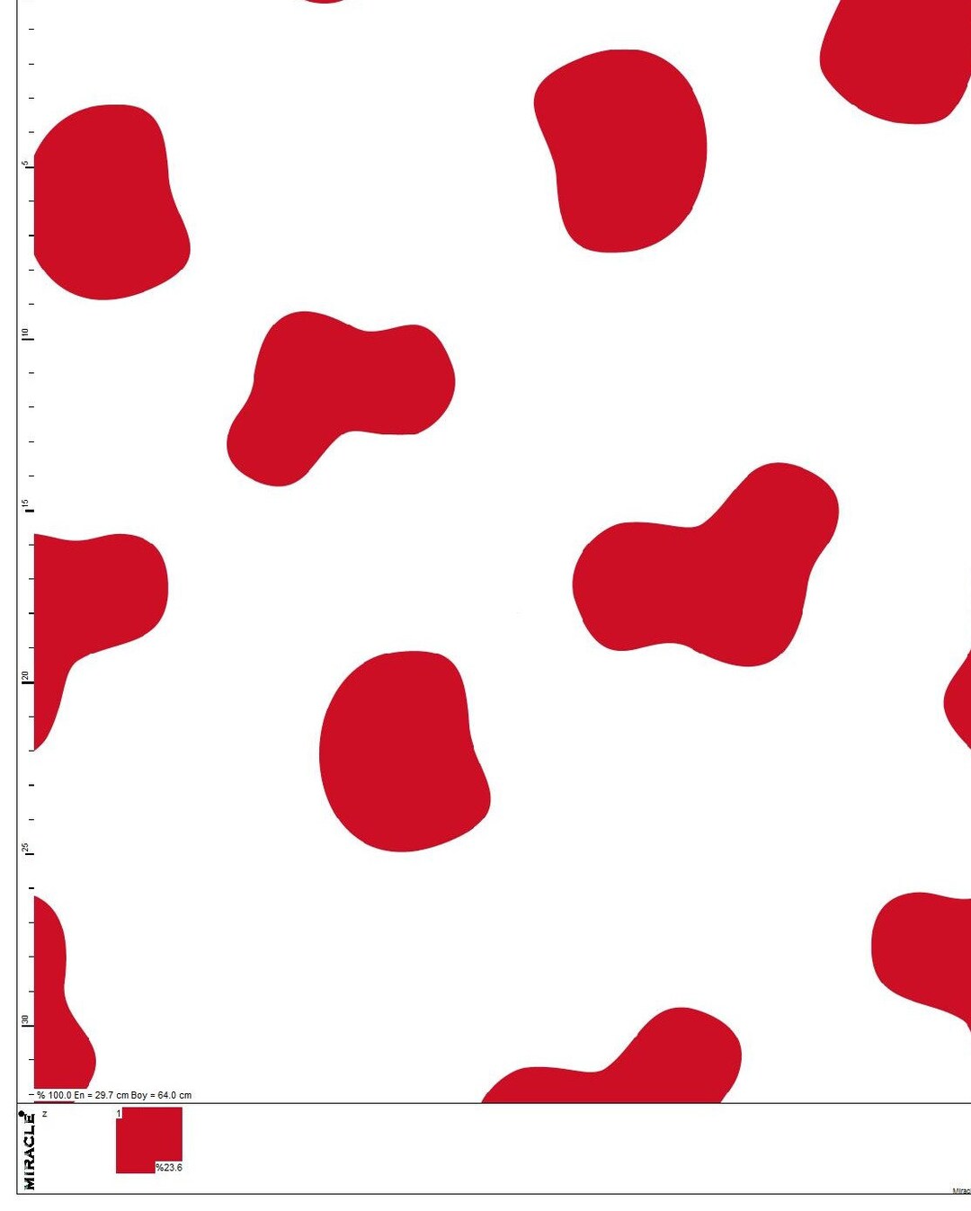 Cow Print Red Animal Print Printed Fabric by the Yard - Etsy