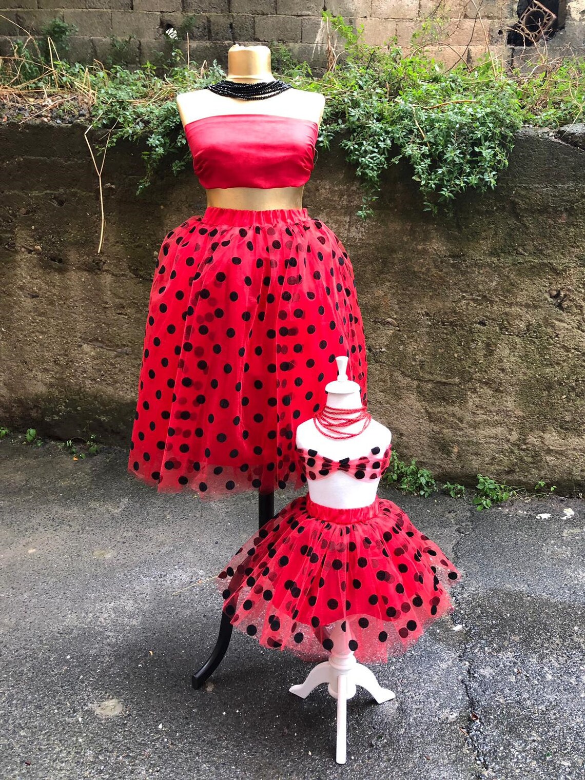 Ladybug Set Ladybug Birthday Costume Mommy and Me Outfits | Etsy