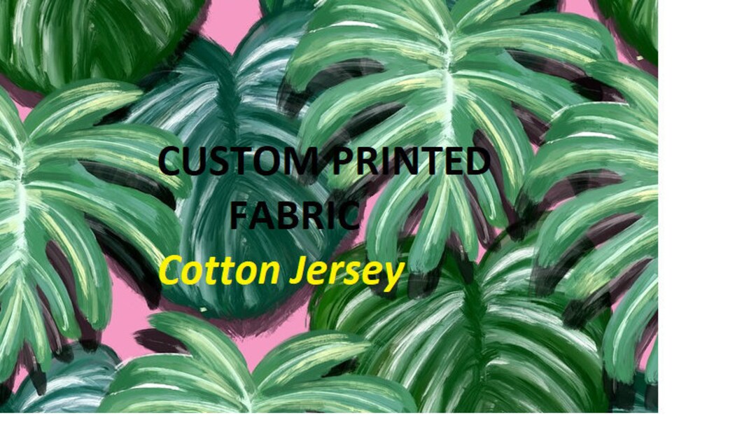 Custom Printed Fabric, Digital Print on Fabric, Cotton Jersey Printed ...