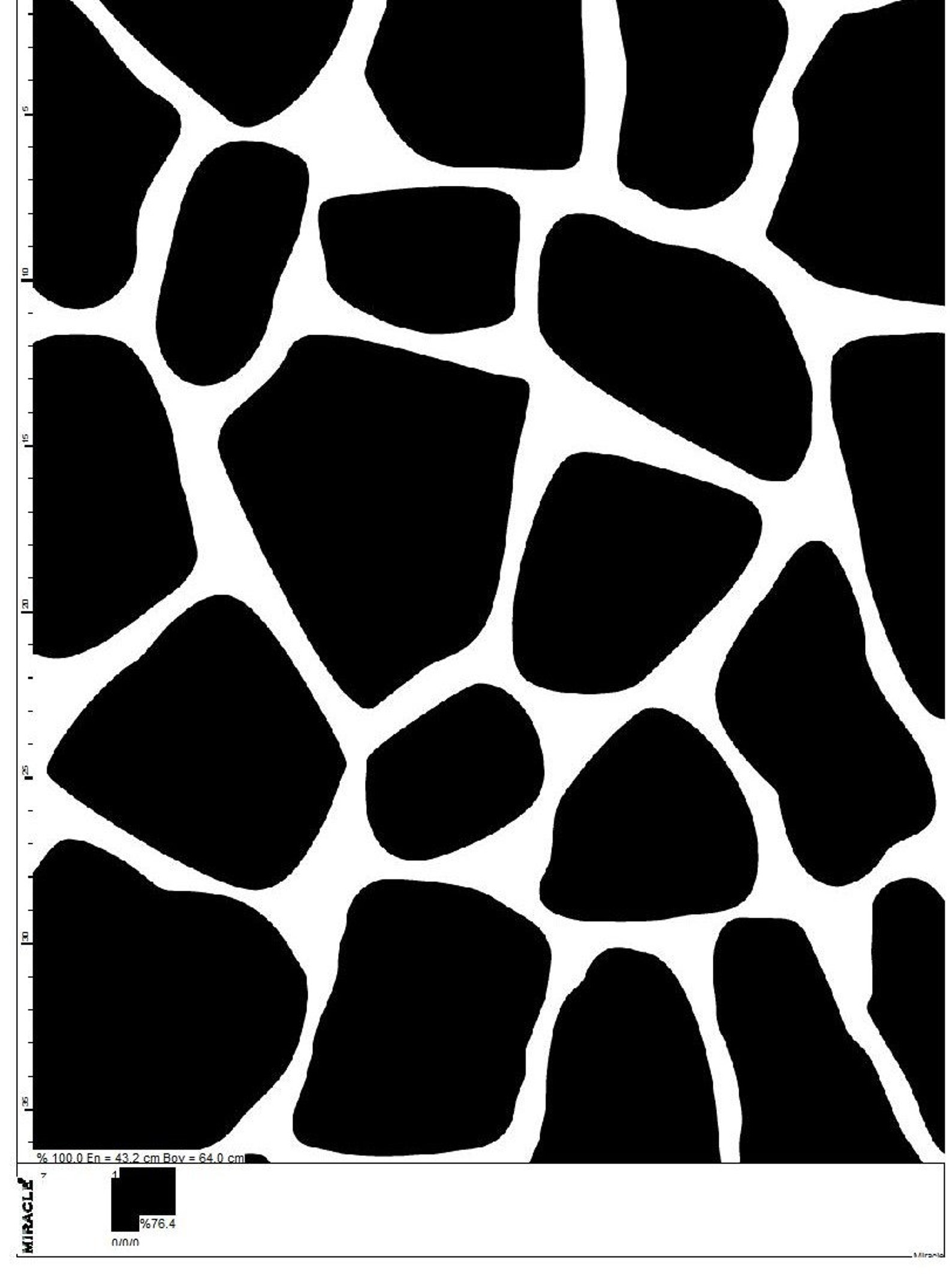Giraffe Print Black and White Animal Print Printed Fabric by - Etsy