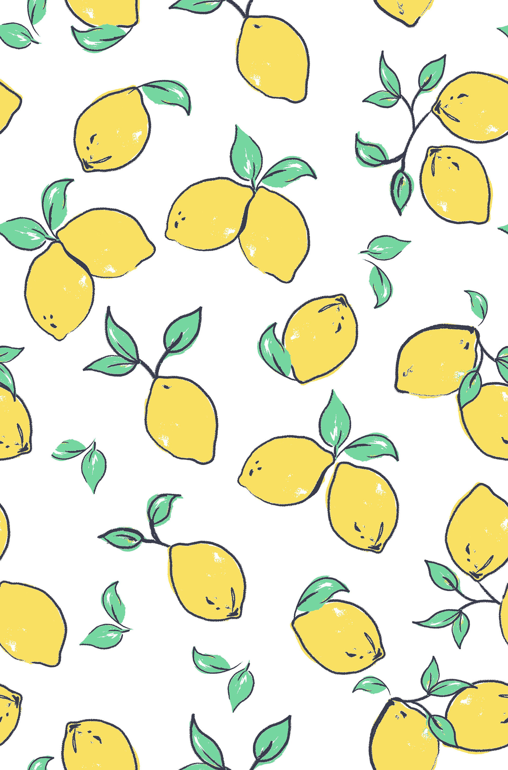 Lemon Design Fabric by the Yard Couture Modern Sewing Fabric - Etsy