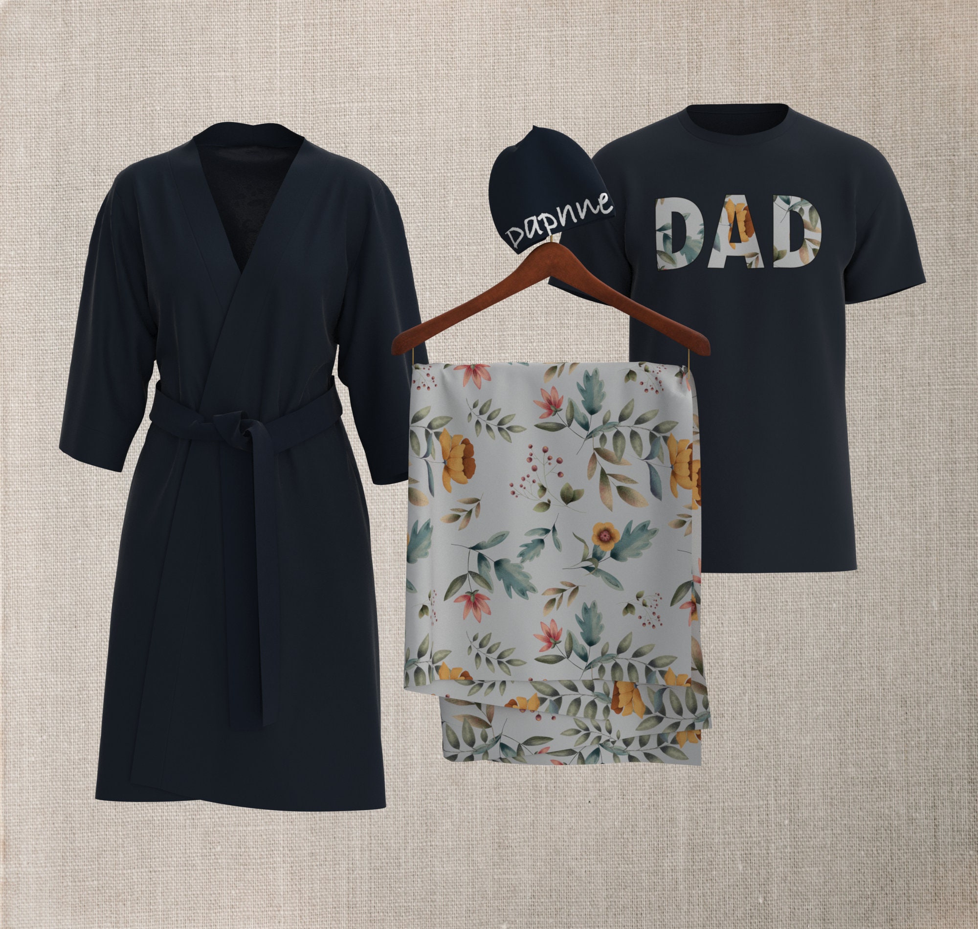 Jungle Animal Rabbit Print Robe Swaddle Set Swaddle Blanket - Etsy