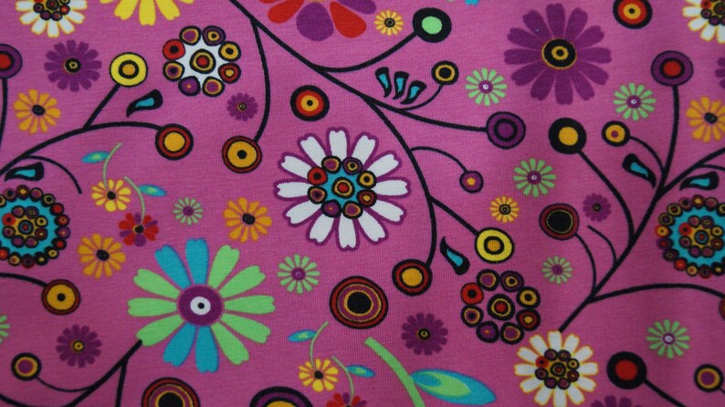 Pink Floral Fabric Floral Printed Fabric Fabric Cotton - Etsy