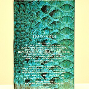 Trussardi Python for Men Eau De Toilette 30ml 1 Fl. Oz. Spray Perfume ...