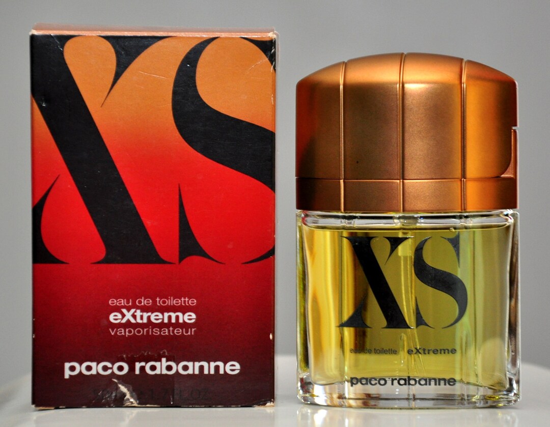 Paco Rabanne XS Extreme Eau de Toilette Edt 50ml 1.7 Fl. Oz. Spray Perfume for Men Rare Vintage Old 2000 Etsy