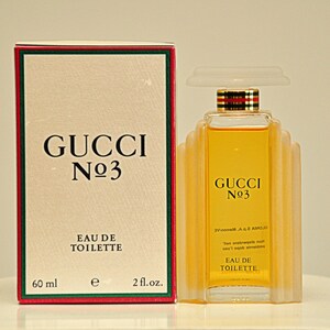 Gucci No 3 by Gucci Eau De Toilette Edt 60ml 2 Fl. Oz. Splash Not Spray ...