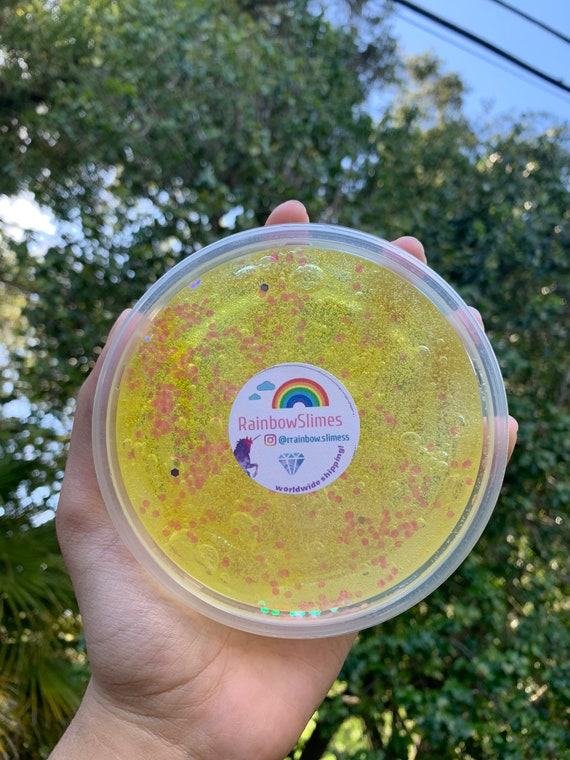 Pink Lemonade Clear Slime | Etsy