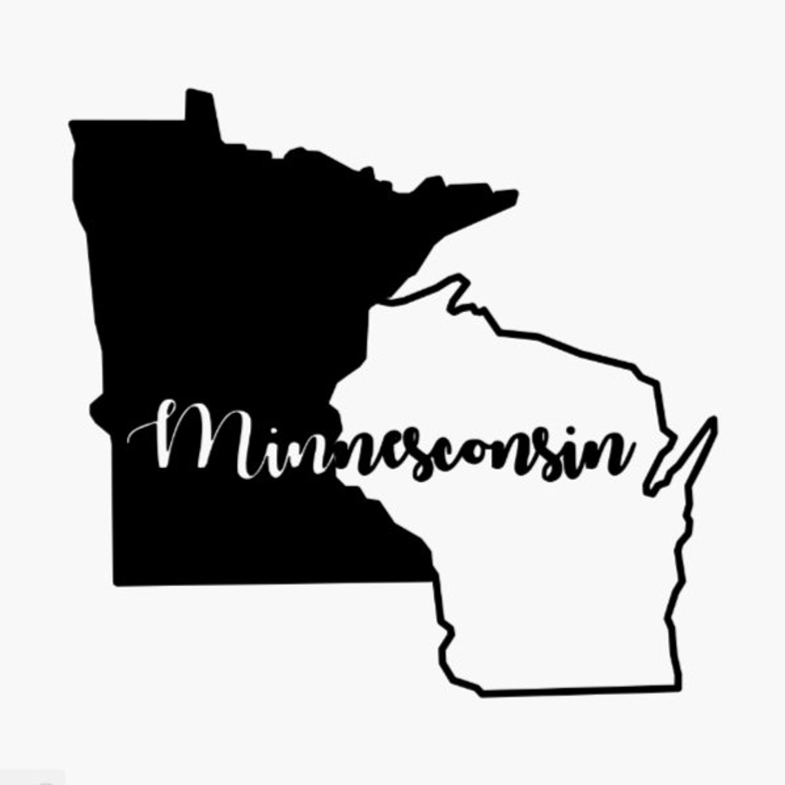 MINNESCONSIN Car Decal - Etsy