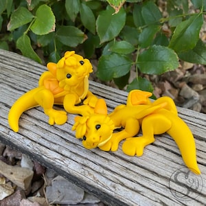 Color Wheel Polymer Clay Mini-dragons - Etsy