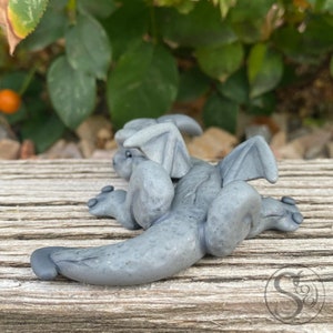 Gargoyle Polymer Clay Mini-dragon - Etsy