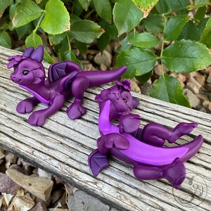 Color Wheel Polymer Clay Mini-dragons - Etsy