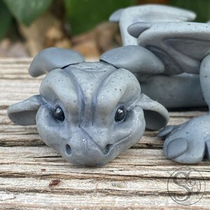 Gargoyle Polymer Clay Mini-dragon - Etsy