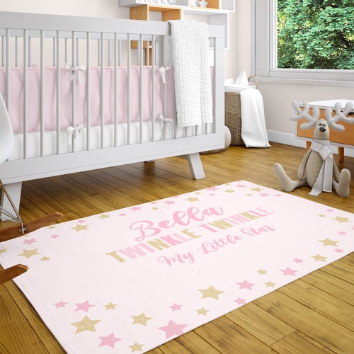 Yellow Round Crochet Rug NURSERY RUG Area Rug Kids | Etsy