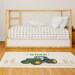 Personalized Tractor Rug Monogrammed Playroom Mat Customized Nursery ...