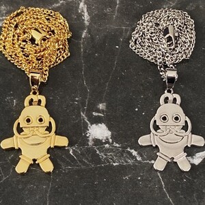 Mac Miller Tribute Diver Swimming in Circles Robot Necklace Chain Pin ...