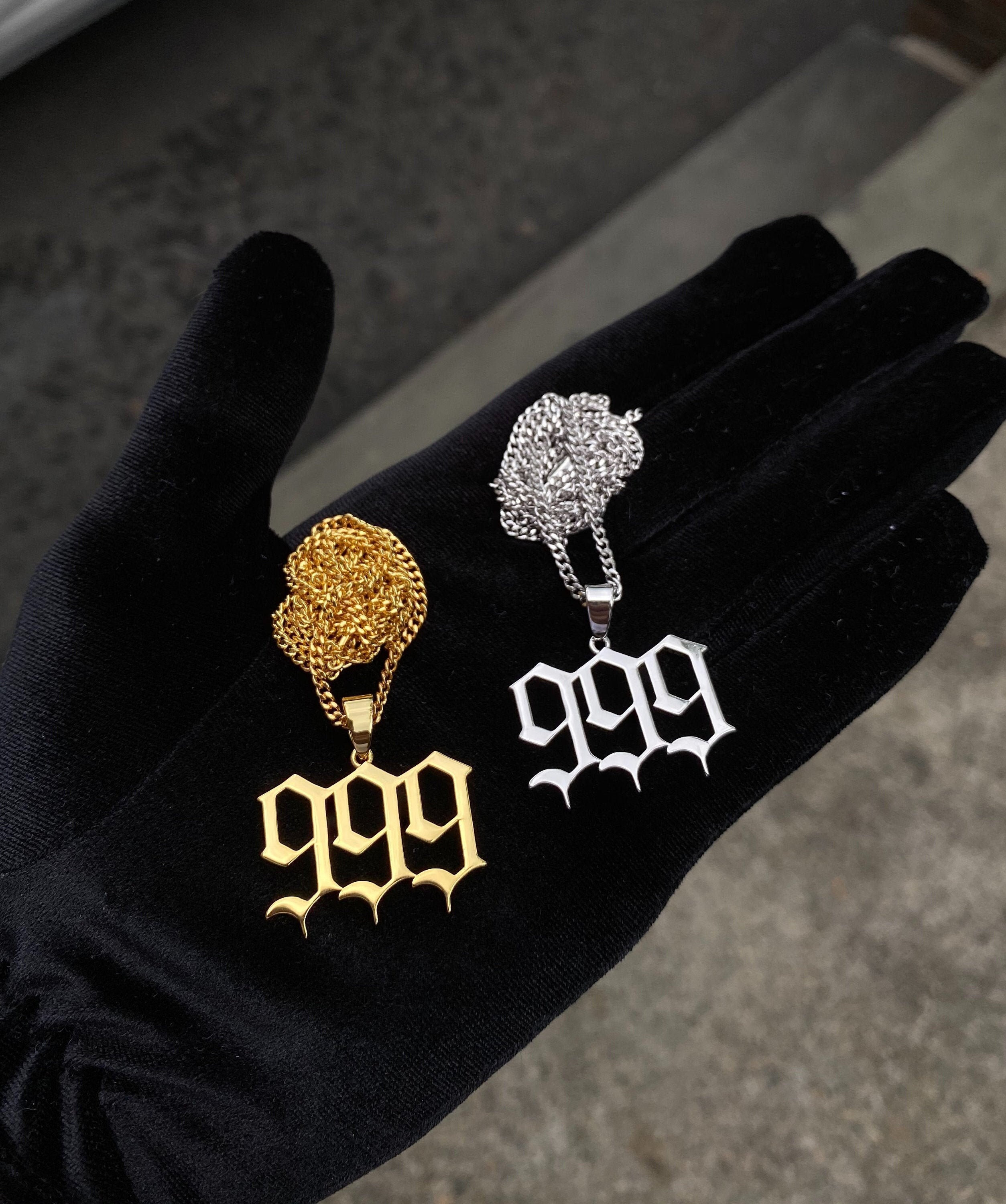 999 Angel Tribute Number Necklace | Etsy