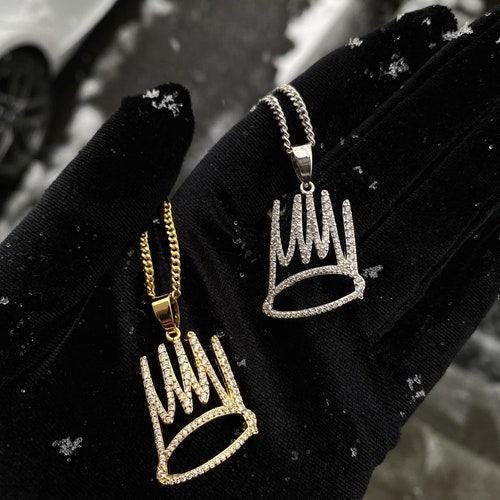 Crown Necklace With Chain Included - Etsy