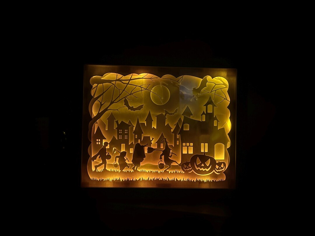 Trick or Treat Halloween Lightbox - Etsy