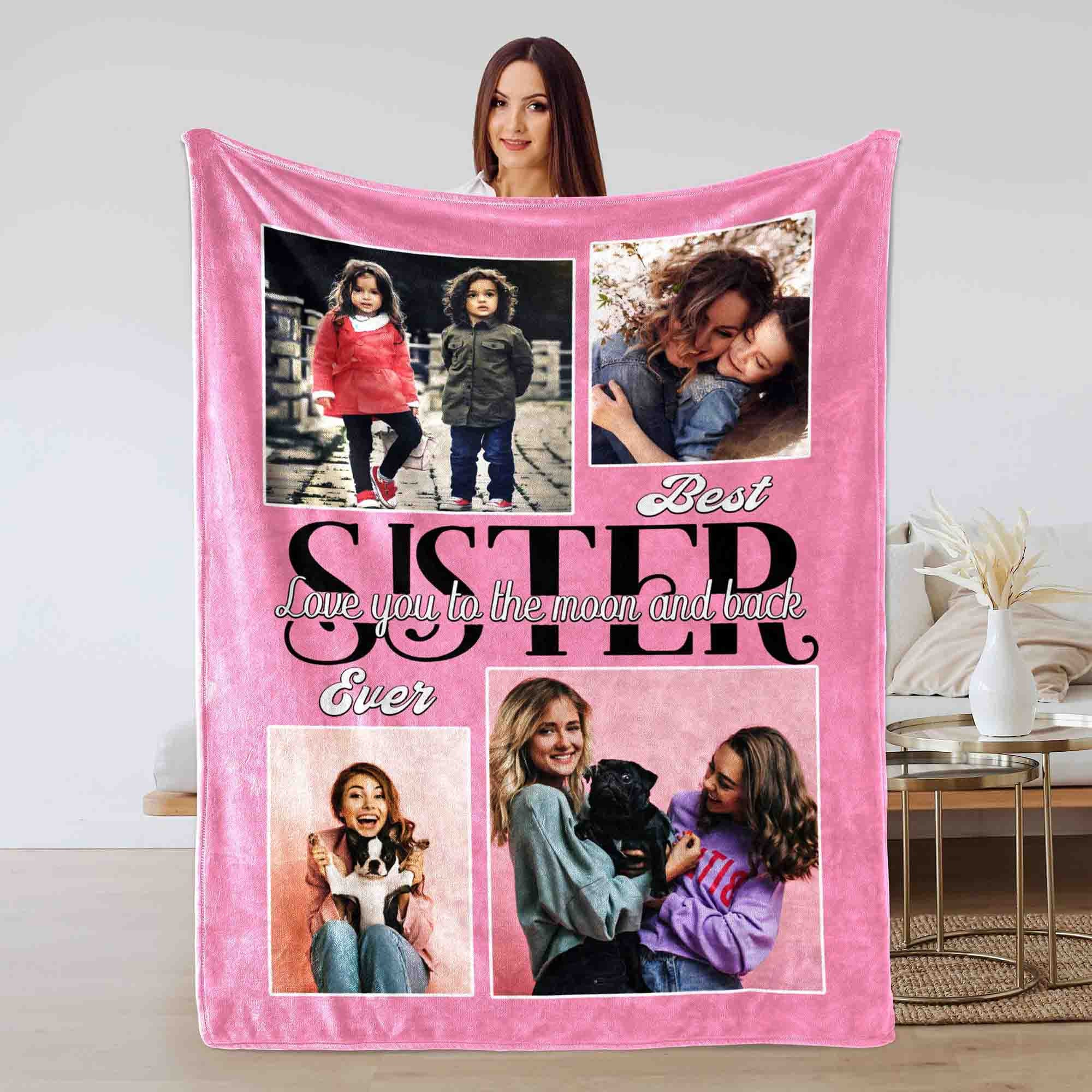 Personalized Photo Sisters Blanket Sibling Blanket Gift for Sister ...