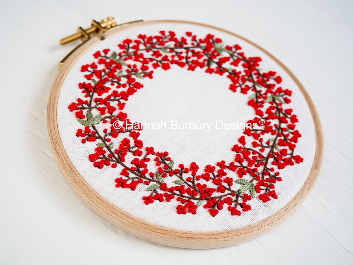 Dorothy Hand Embroidery Kit by Hannah Burbury Designs® - Winter Berry ...