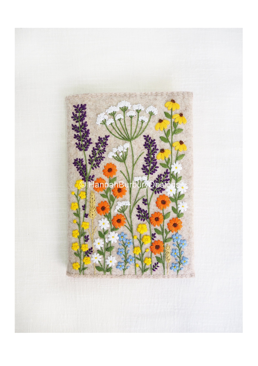 Florence Notebook Cover Embroidery Kit by Hannah Burbury Designs ...