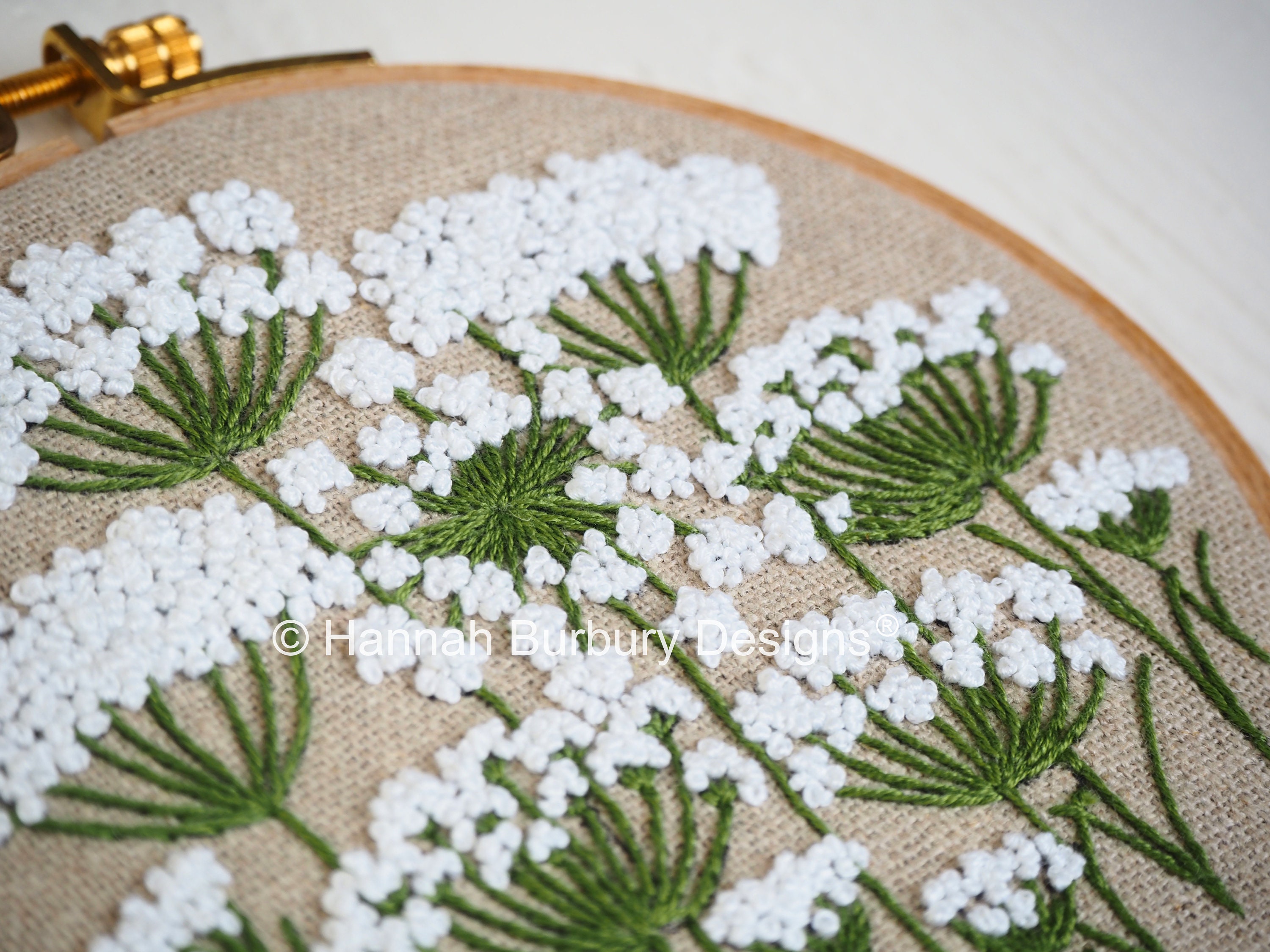 Flora Hand Embroidery Kit by Hannah Burbury Designs® - Wildflower ...
