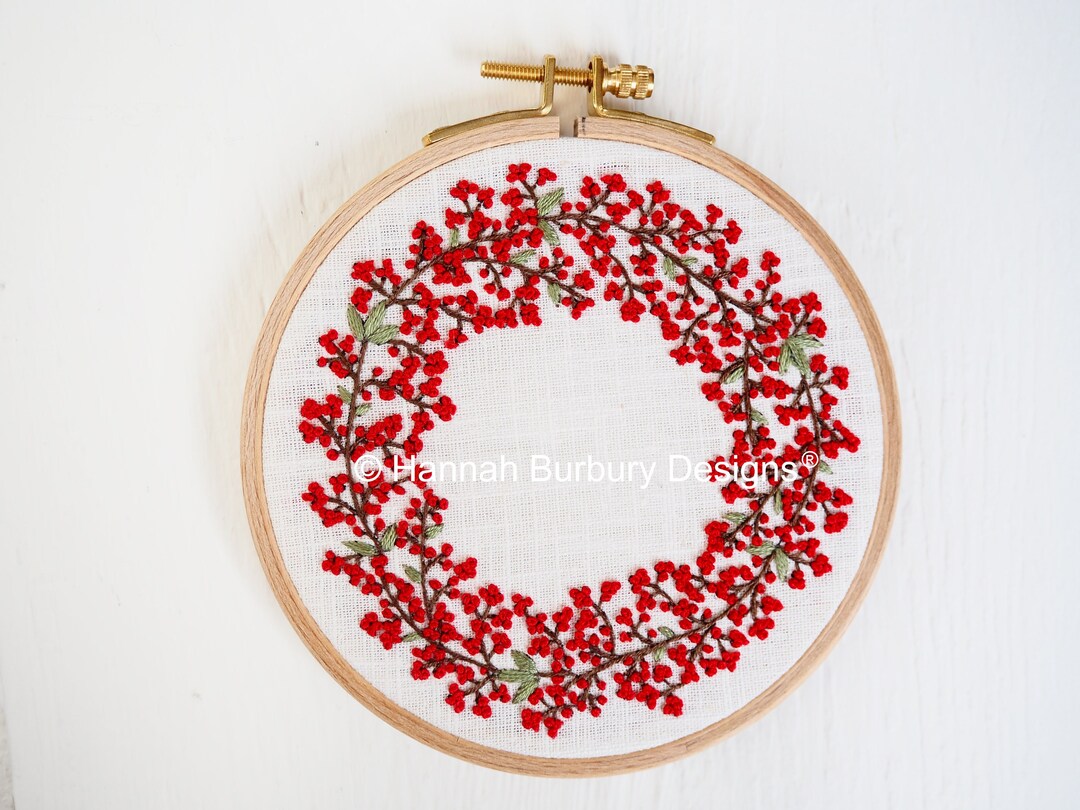 Dorothy Hand Embroidery Kit by Hannah Burbury Designs® - Winter Berry ...