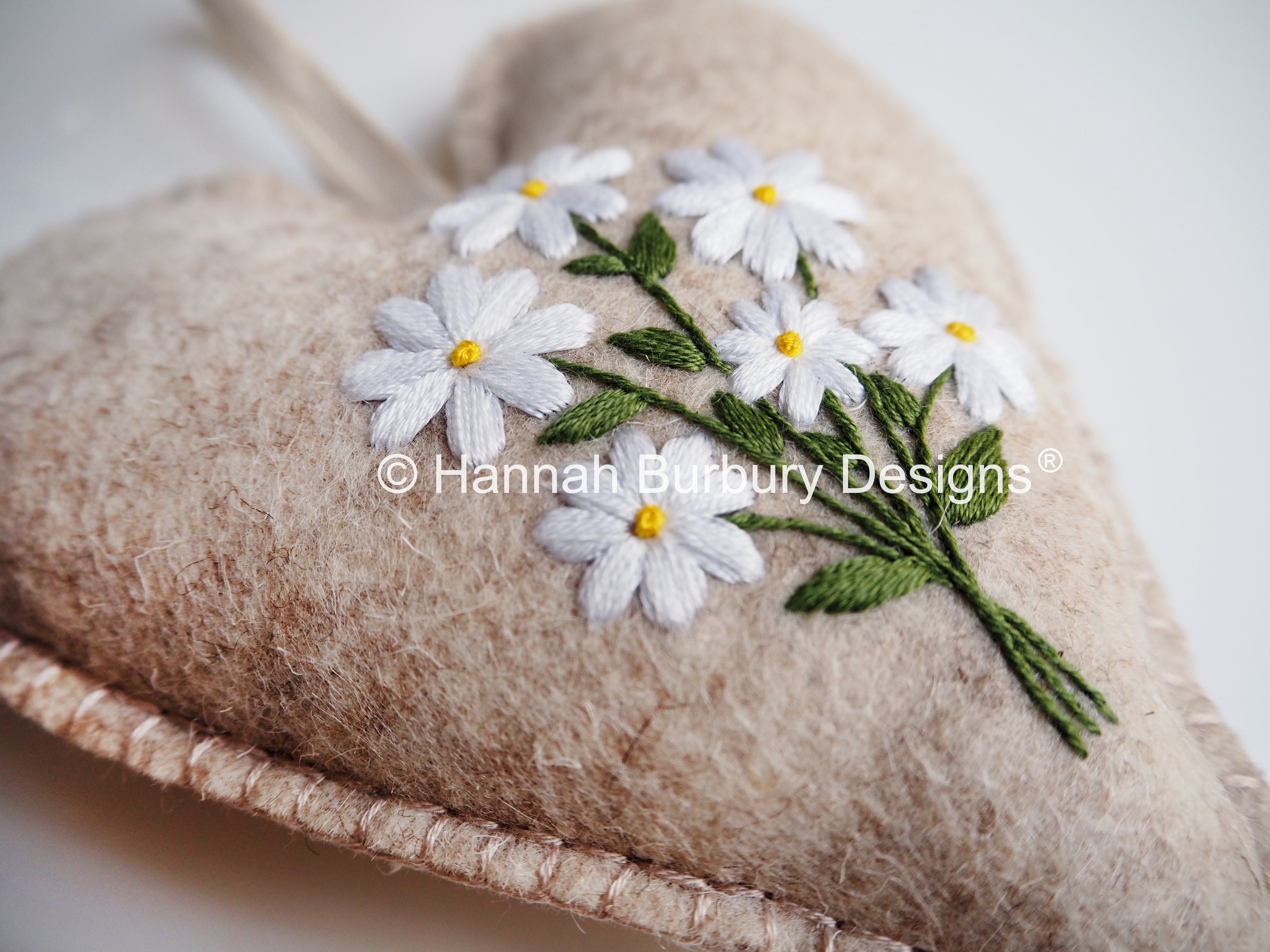 Heidi Hanging Heart Embroidery Kit by Hannah Burbury Designs® - Daisy ...