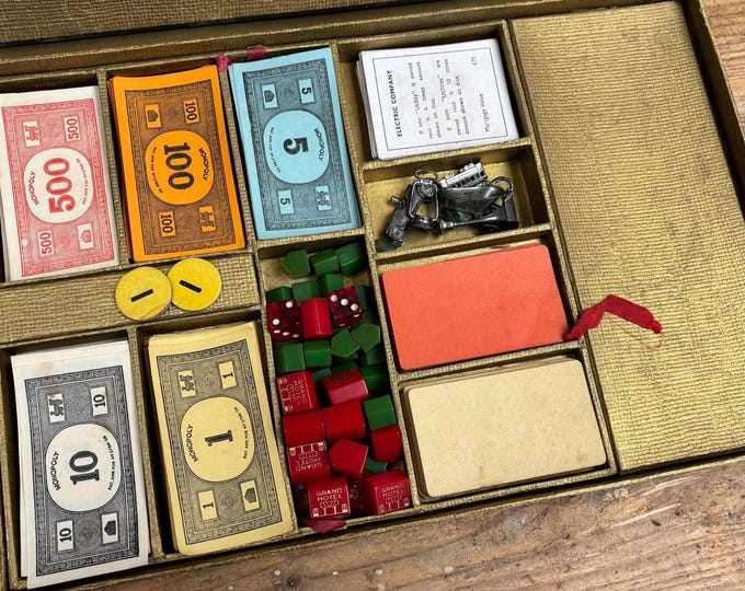 Monopoly Set | 1930's | Complete Deluxe Vintage Game | Original Board ...