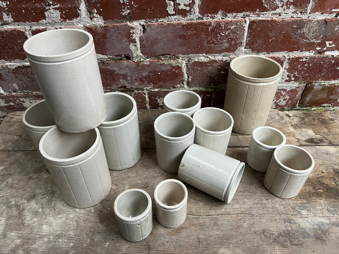 Victorian Stoneware Pots | 1890's | Antique Pottery | Hand Crafted - Etsy
