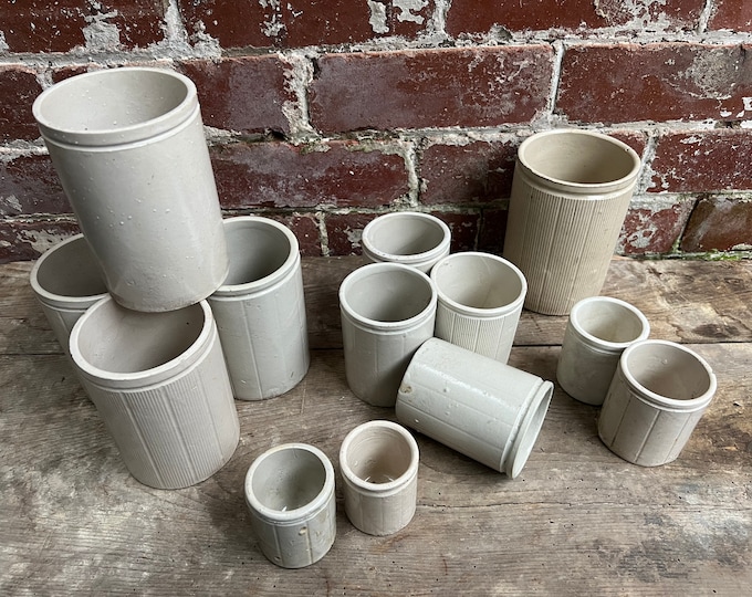 Antique English Ironstone Plain Pots C. 1880 Antique English Beautiful ...