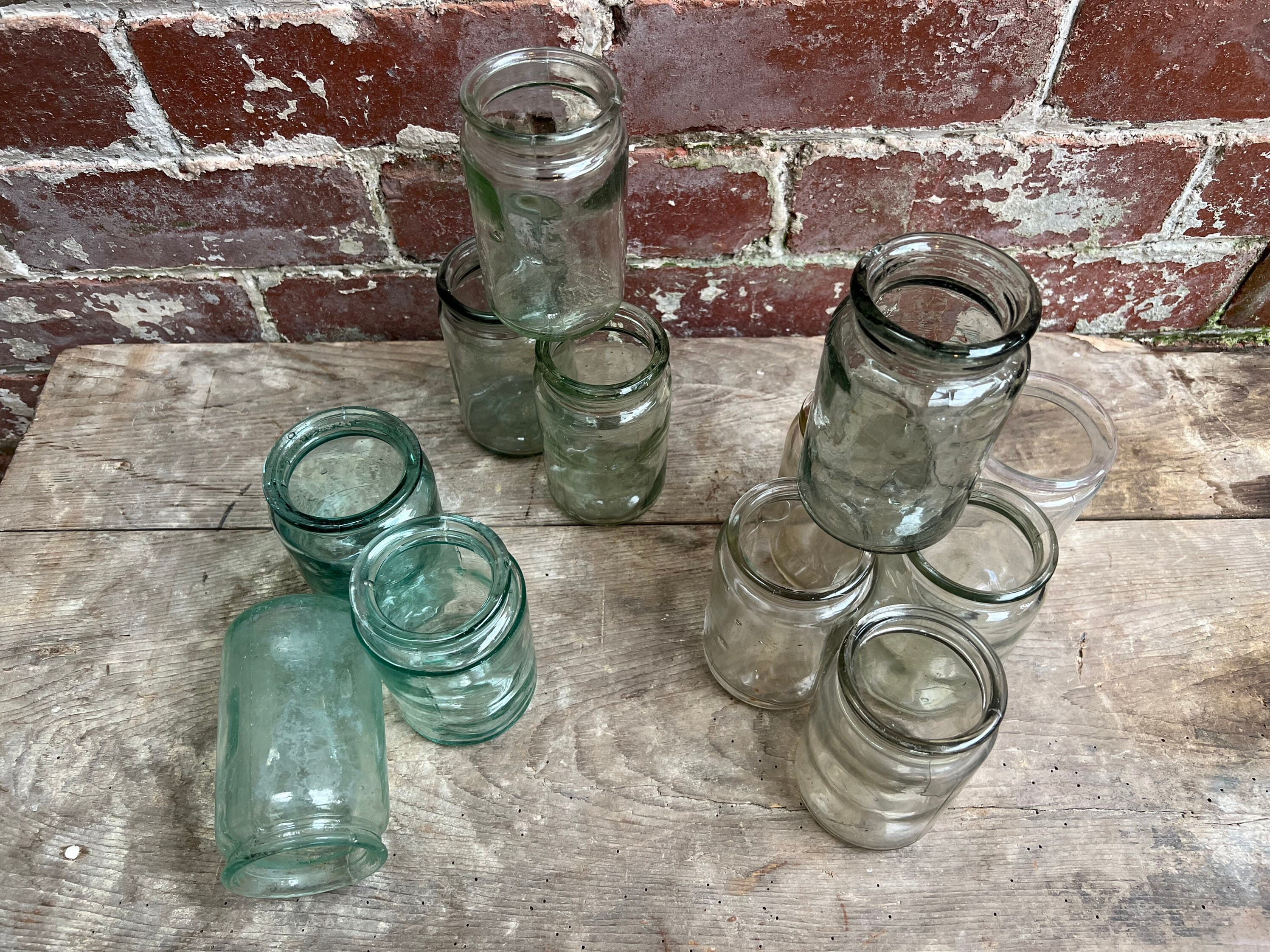 Victorian Glass Jars 1890's Antique Glass Hand | Etsy