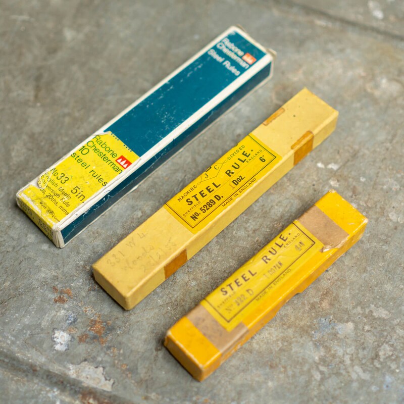 Vintage Metal Ruler - Etsy