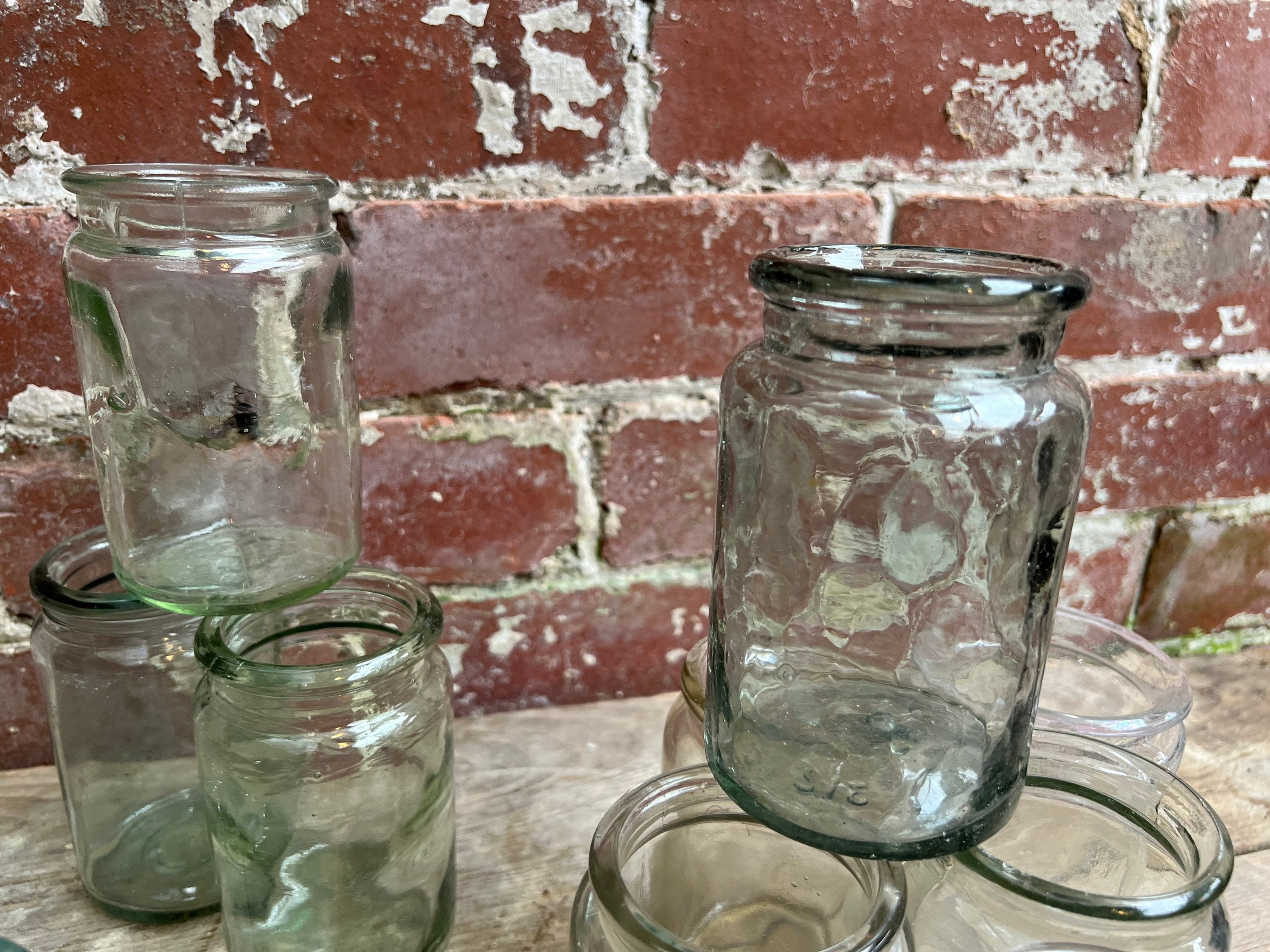 Victorian Glass Jars 1890's Antique Glass Hand | Etsy