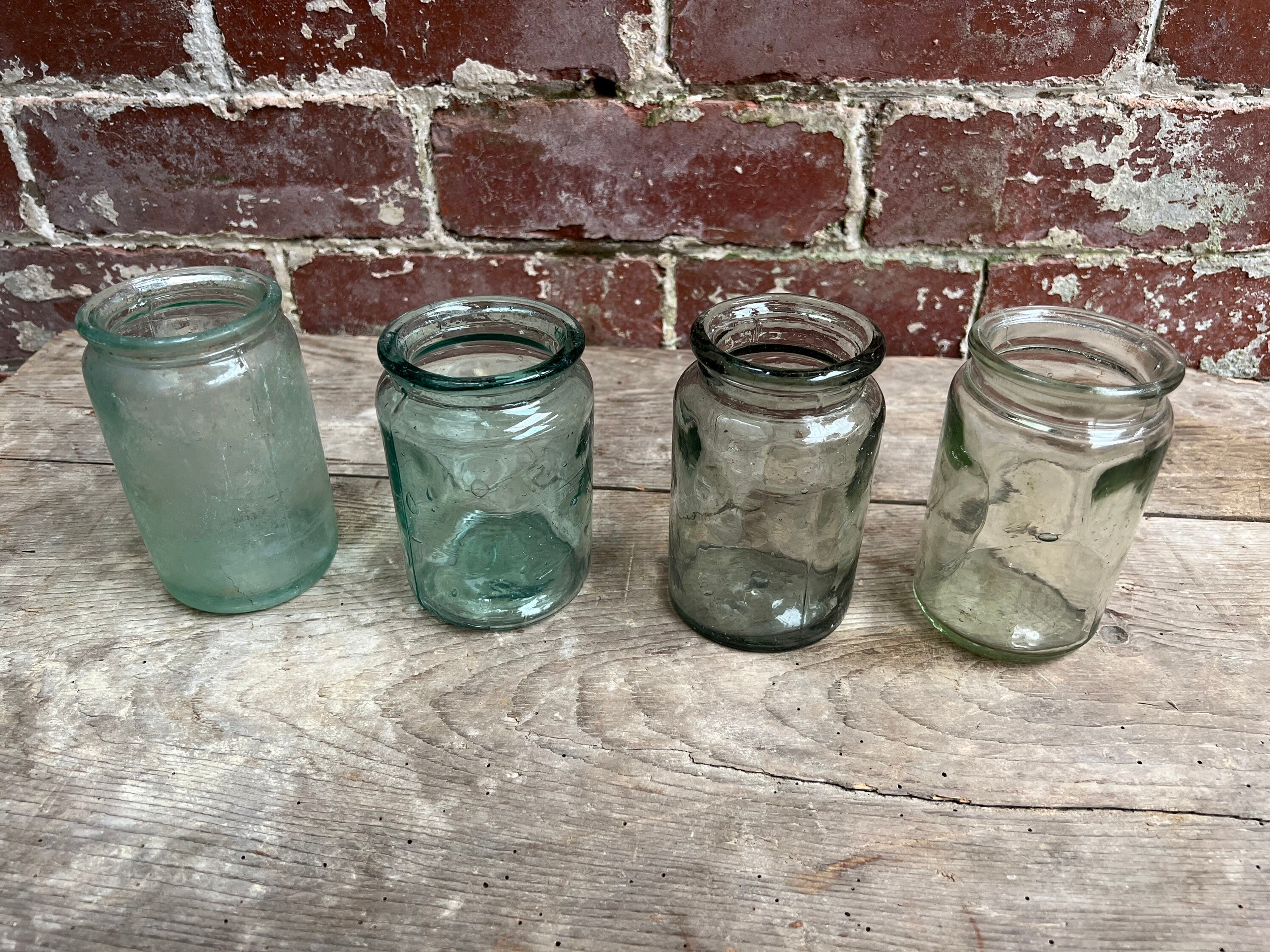 Victorian Glass Jars 1890's Antique Glass Hand | Etsy