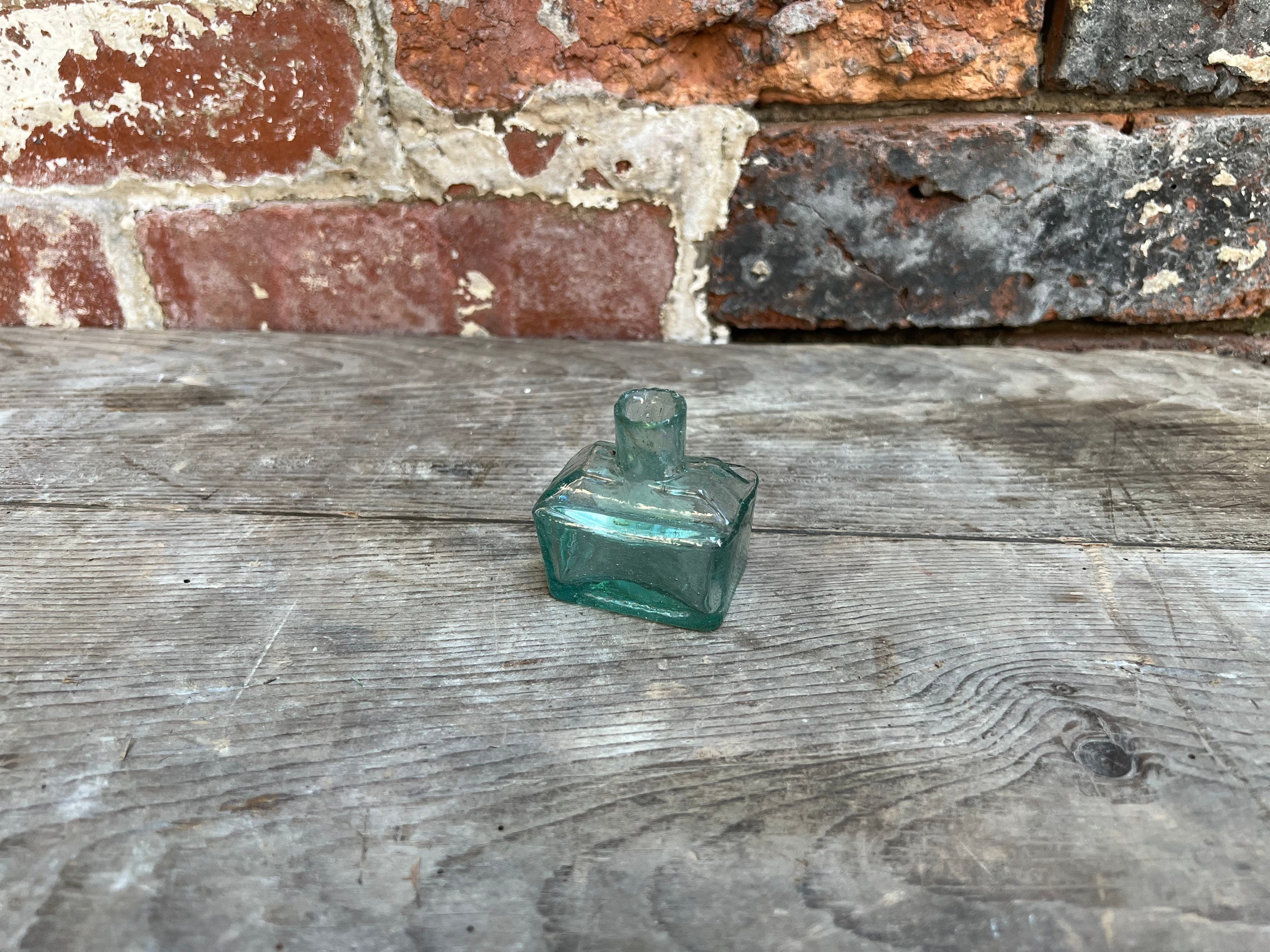 Victorian Ink Pot 1890's Glass Inkwell Antique - Etsy