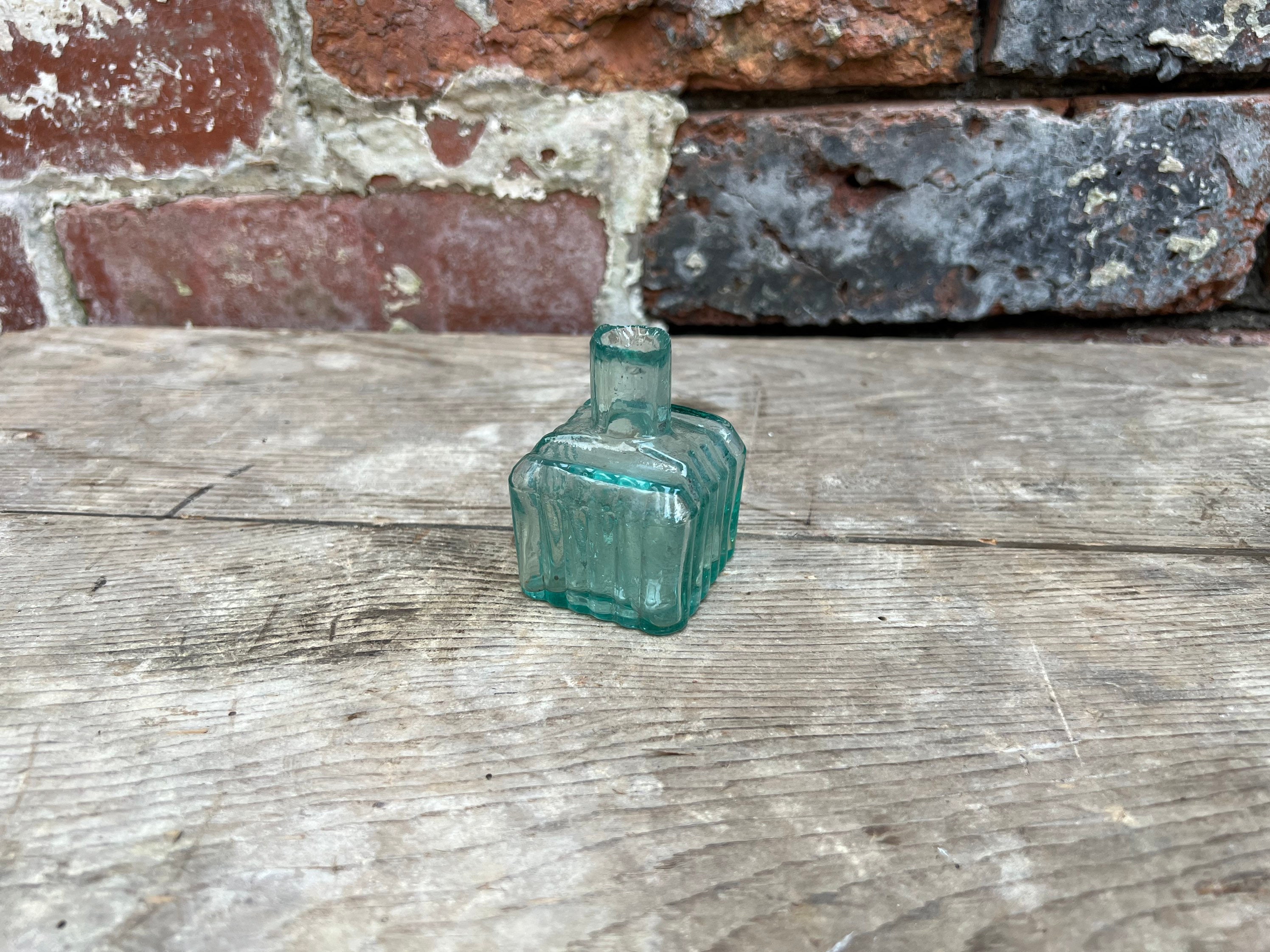 Victorian Ink Pot 1890's Glass Inkwell Antique - Etsy