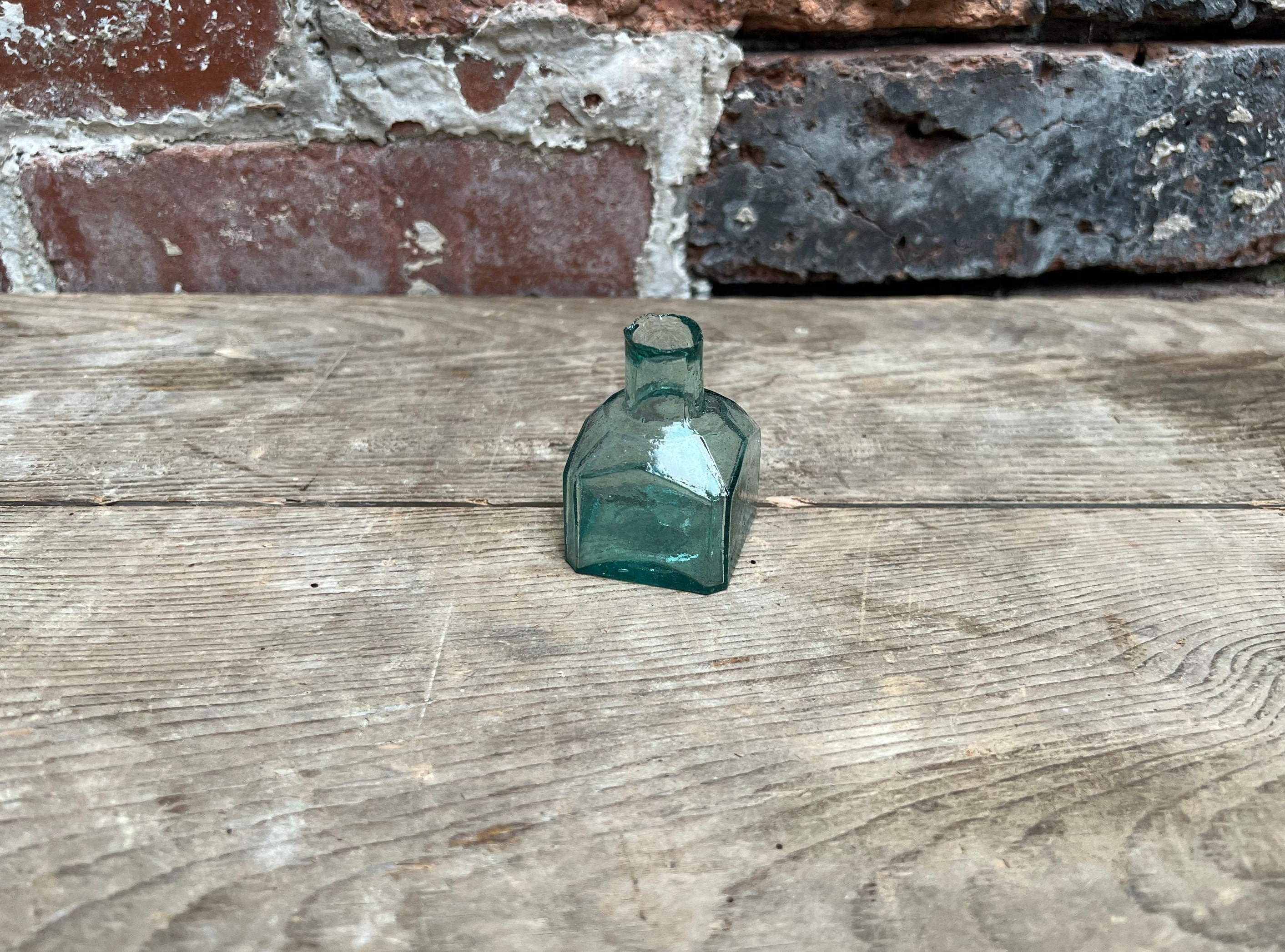Victorian Ink Pot 1890's Glass Inkwell Antique - Etsy