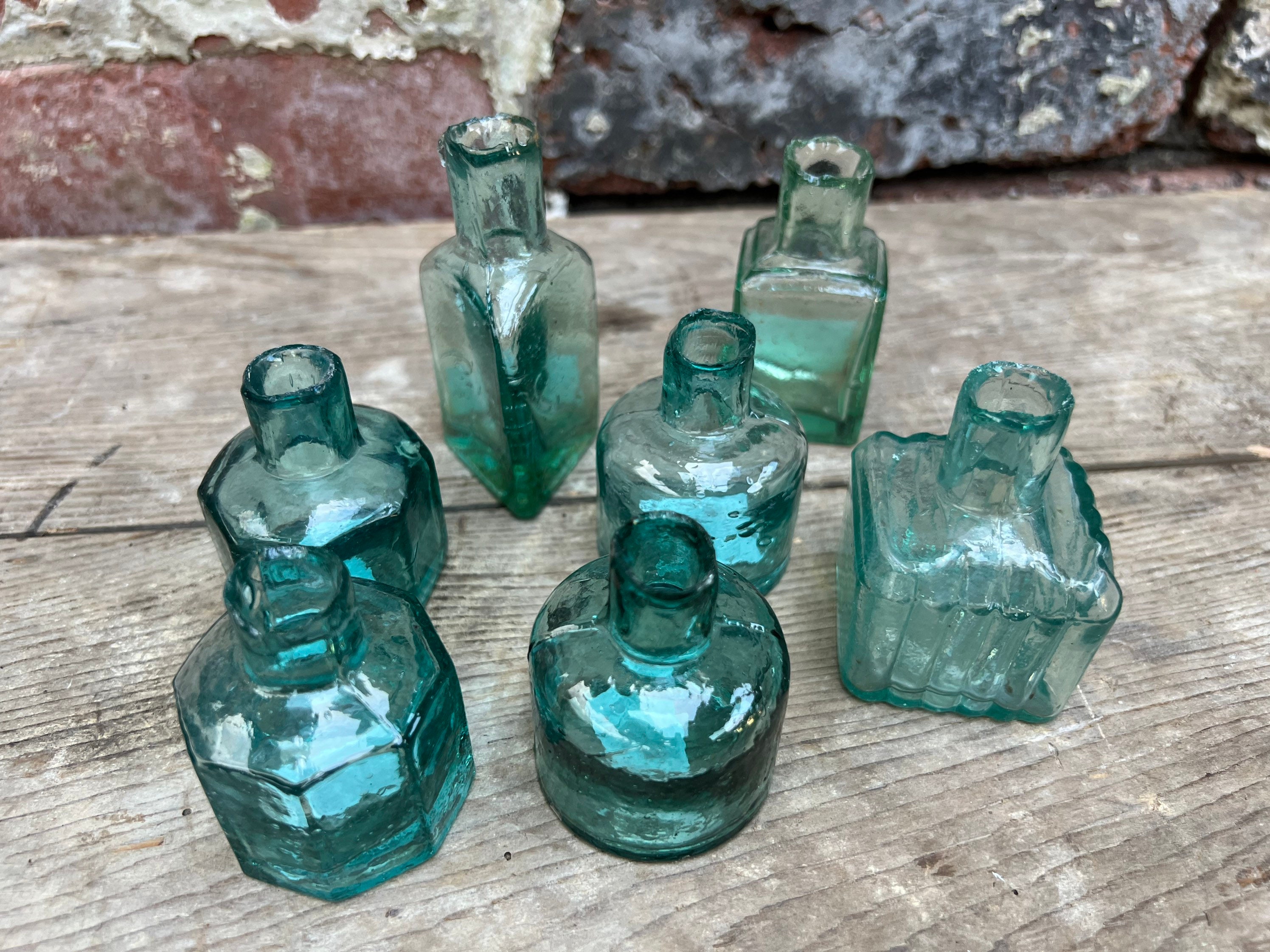 Victorian Ink Pot 1890's Glass Inkwell Antique - Etsy