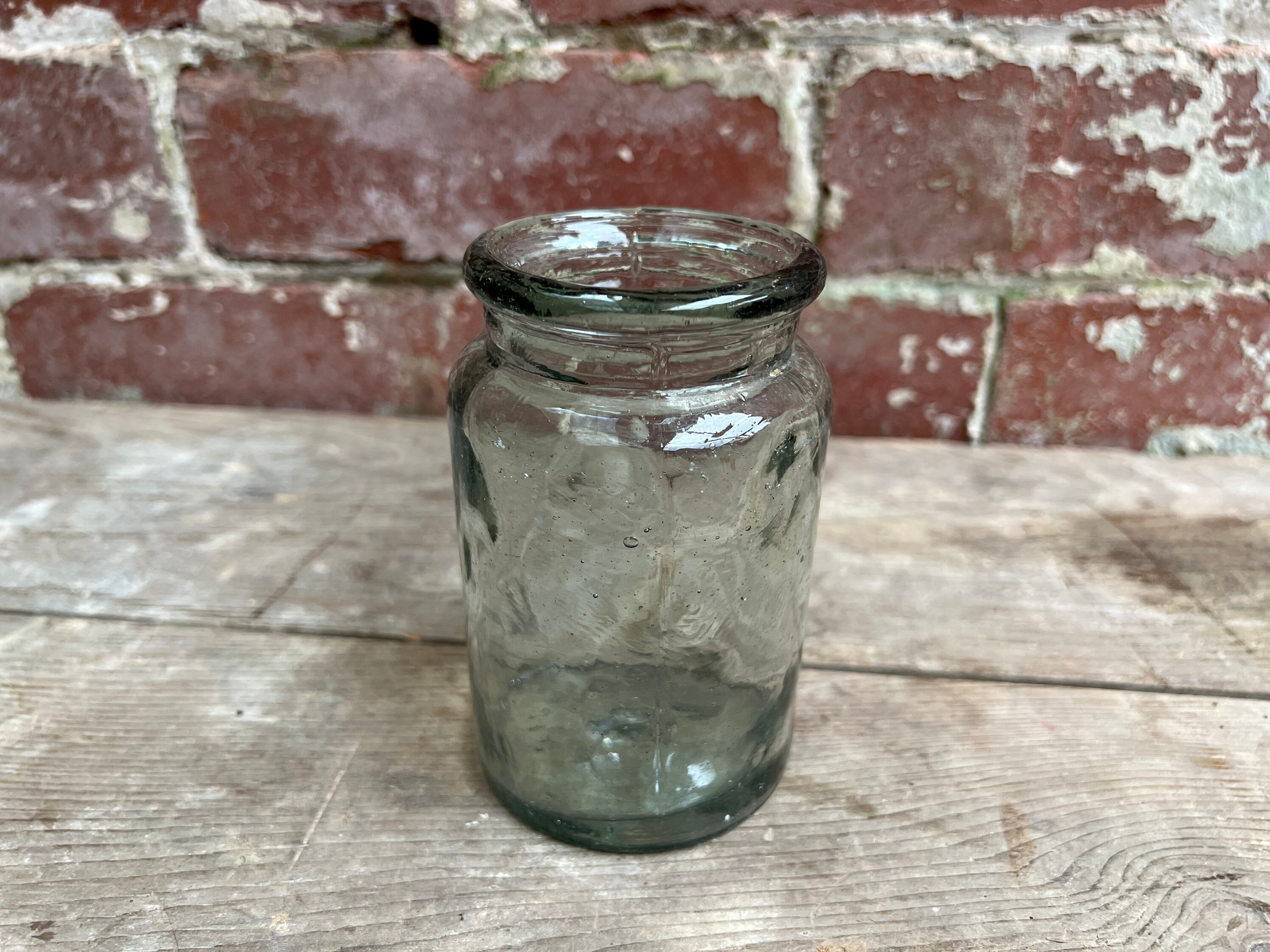 Victorian Glass Jars 1890's Antique Glass Hand | Etsy