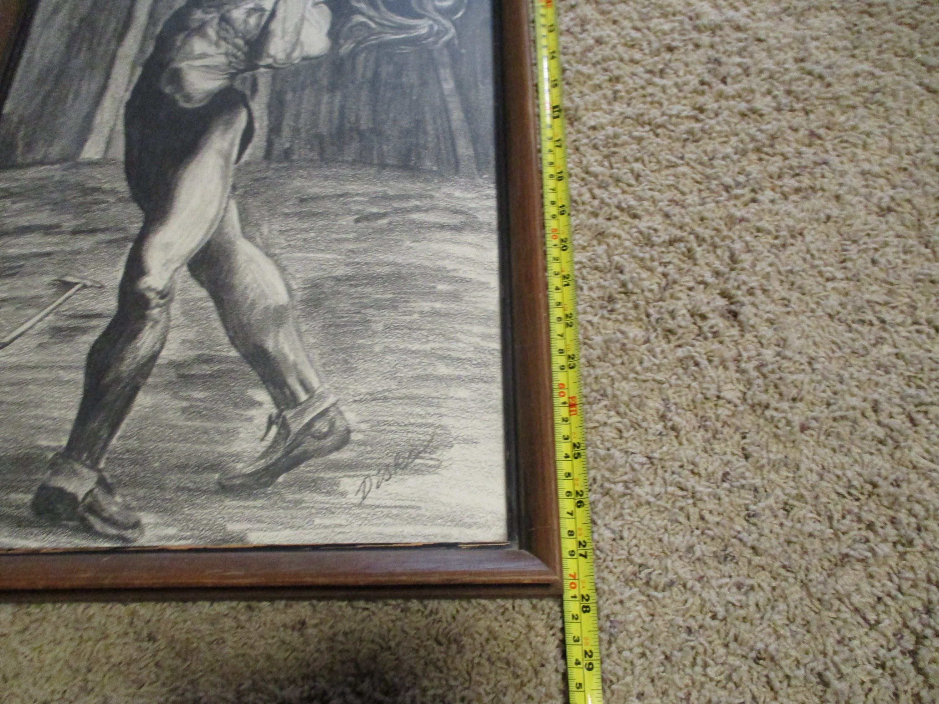 Original Signed Pencil Drawing of a Man Called - Etsy