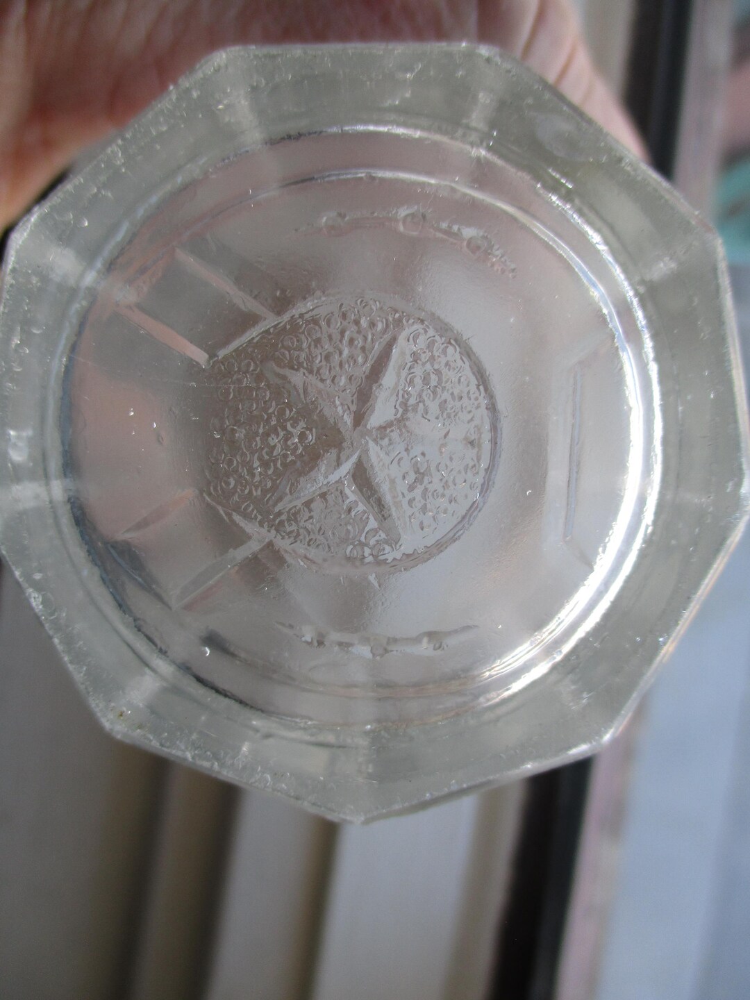 Pressed Glass Horseshoe Tumbler, Circa Early 1900' S - Scratched ...