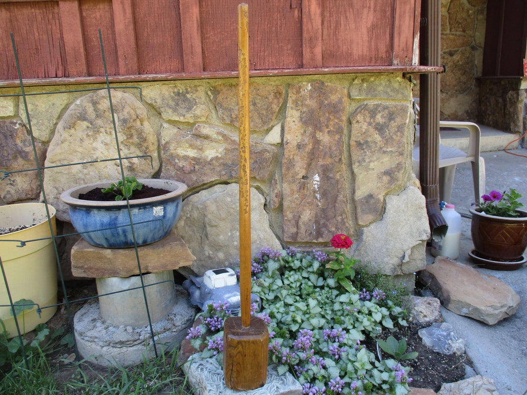 Antique Primitive Wooden Stomper for Cabbage, Slaw or Laundry, Toilet ...