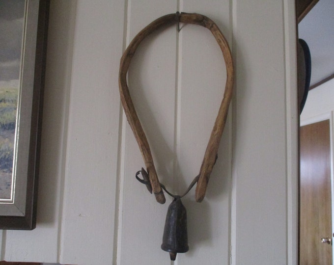Primitive Wooden Oxen Yoke With Bell - Etsy