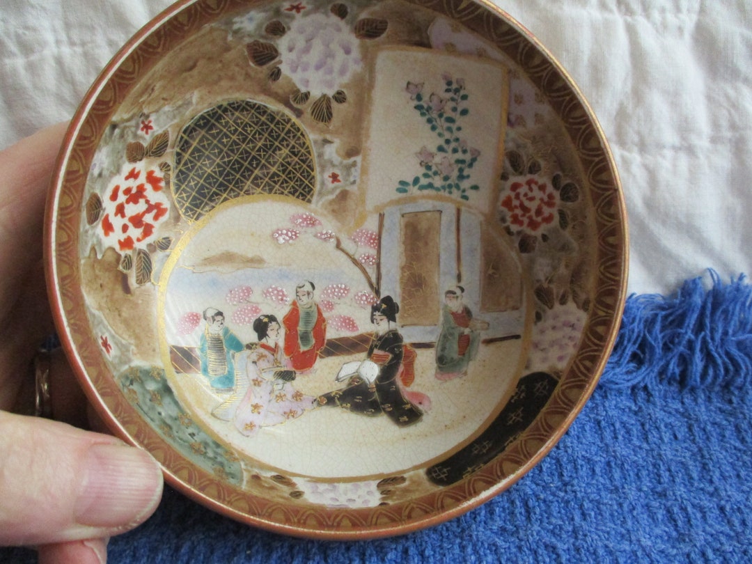 Vintage Small Asian Style Bowl. Asian Art. Rice Bowl - Etsy