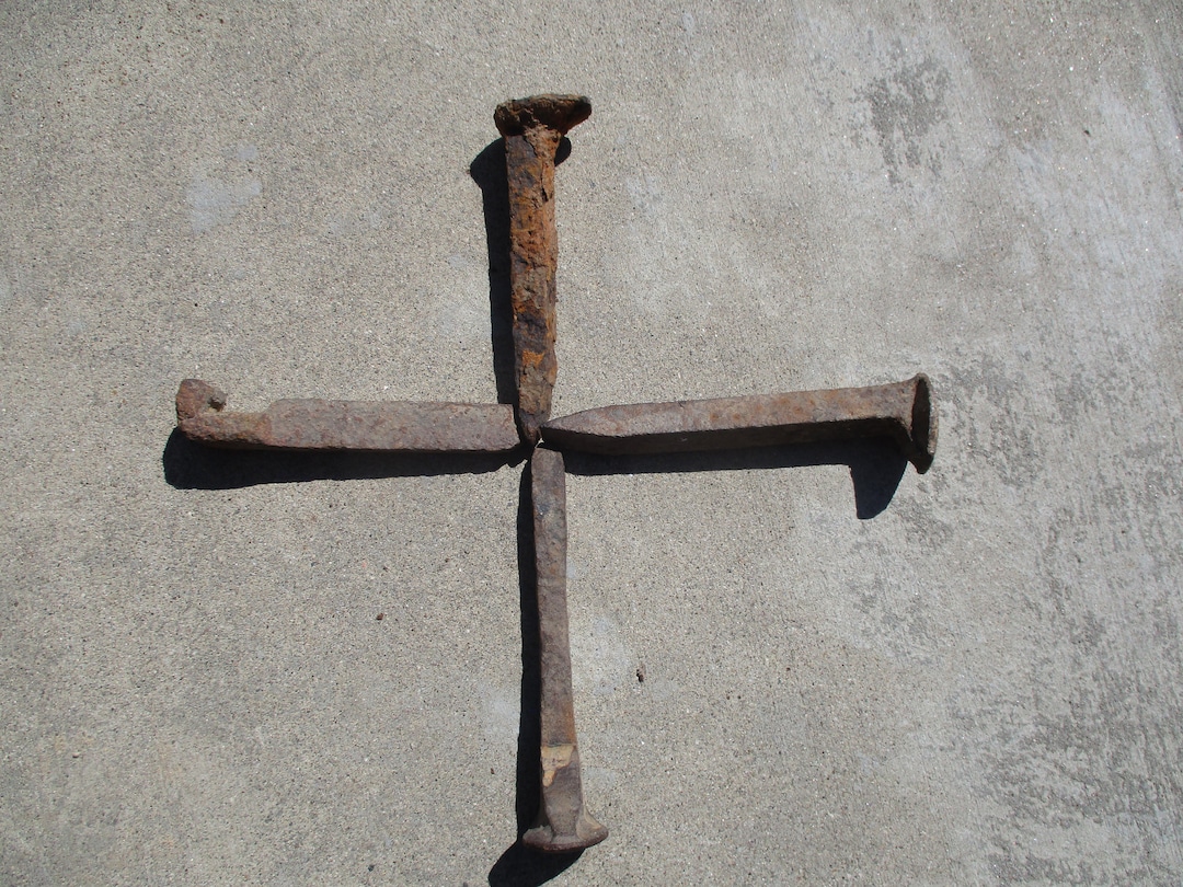 Four Rusty Old Railroad Spikes - Etsy