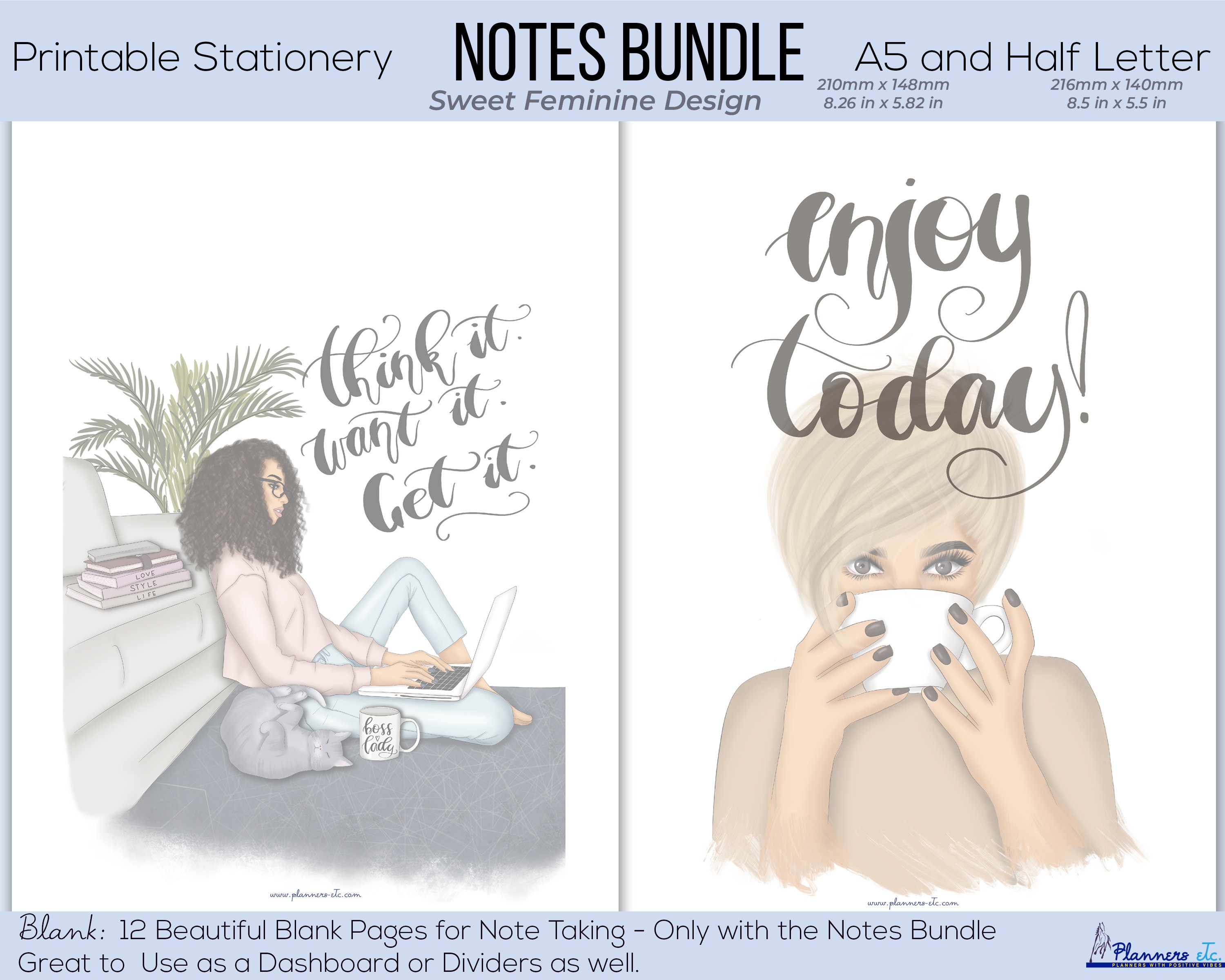 A5 Note Taking Printable Paper Inserts | Etsy