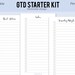 GTD Planner, Starter, GTD Planner Bundle, Getting Things Done Planner ...